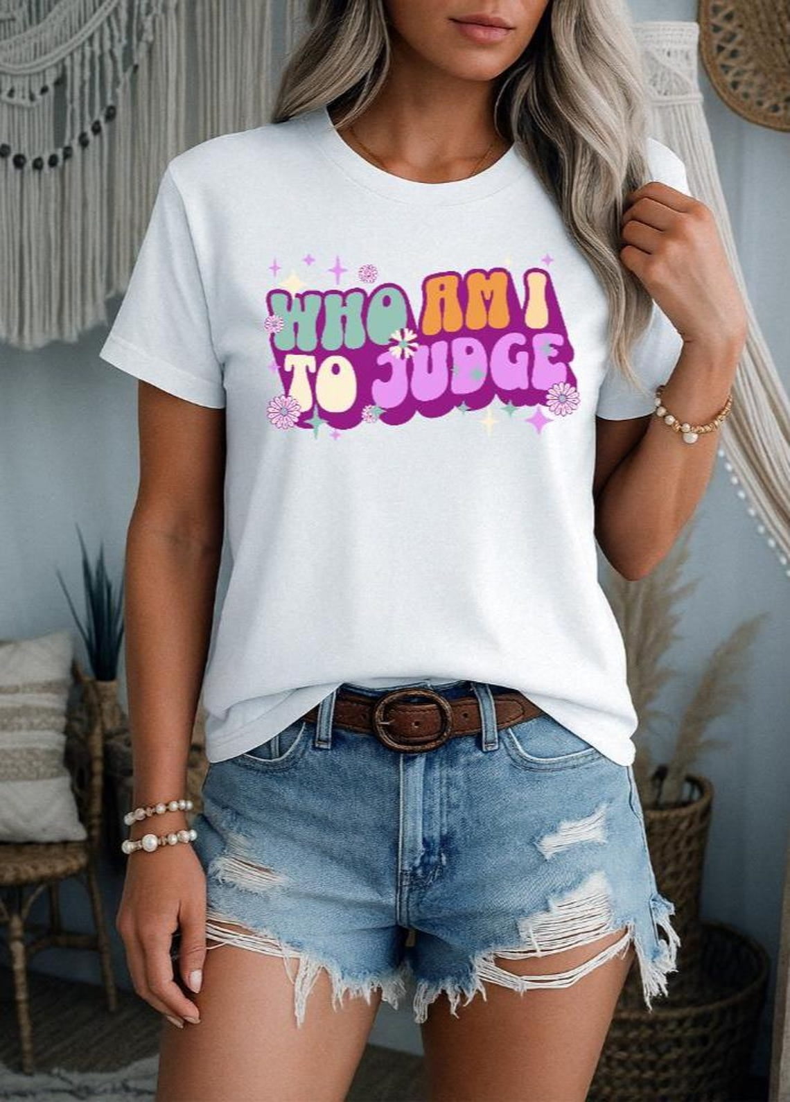 Simple Fit Who Am I To Judge Shirt, Retro Christian Quote Shirt ...