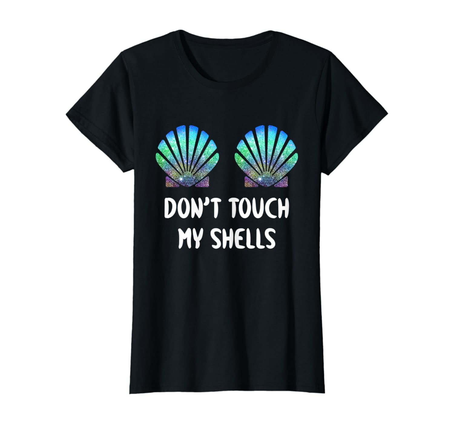 Simple Fit Womens Don'T Touch My Shells Stylish Mermaid Seashell Bra ...