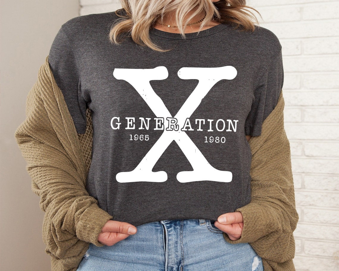 Simple Fit X Generation Birthday Shirt, 1965-1980 Born Tee, Millennial ...
