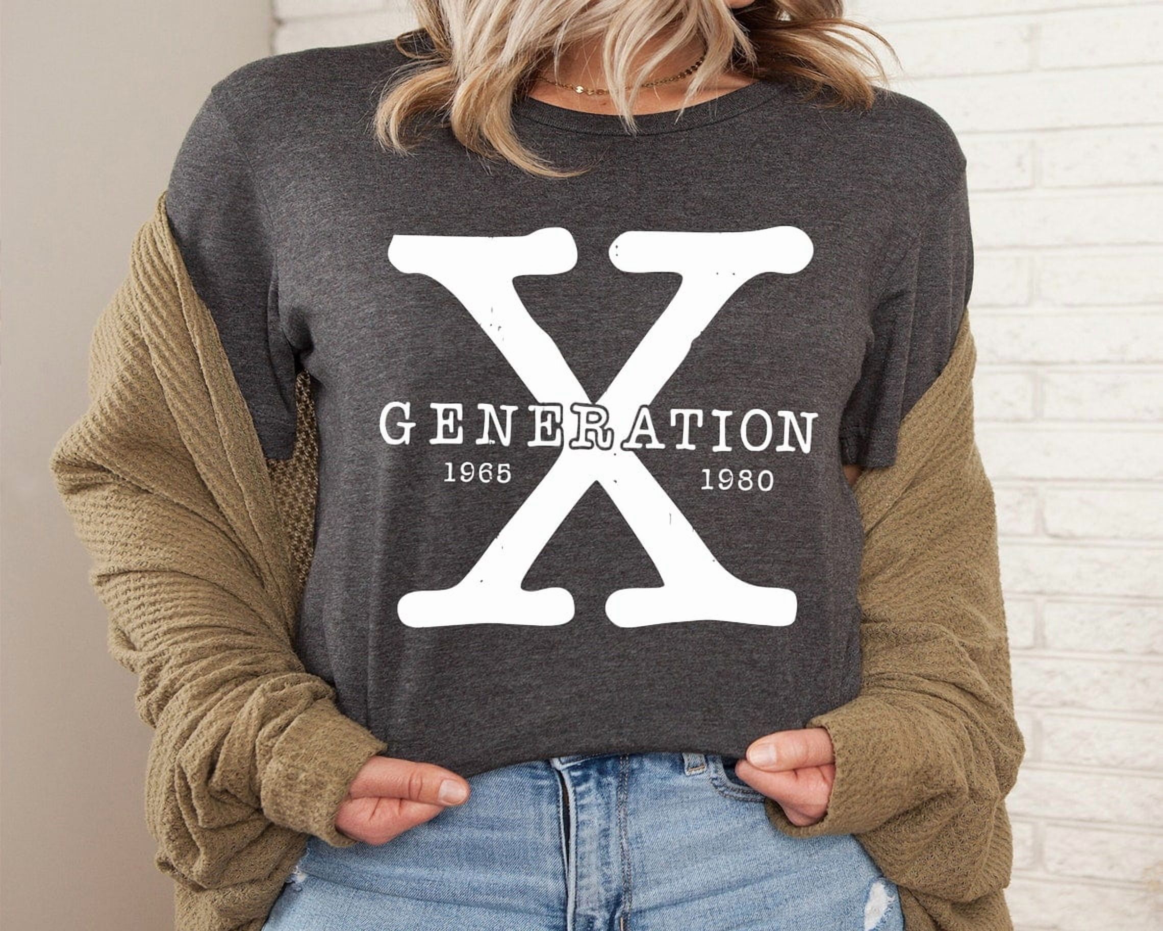 Simple Fit X Generation Birthday Shirt, 1965-1980 Born Tee, Millennial ...