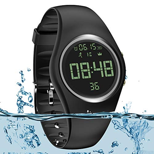 Simple Fitness Tracker [Swim Waterproof No App Need] Step Counter ...