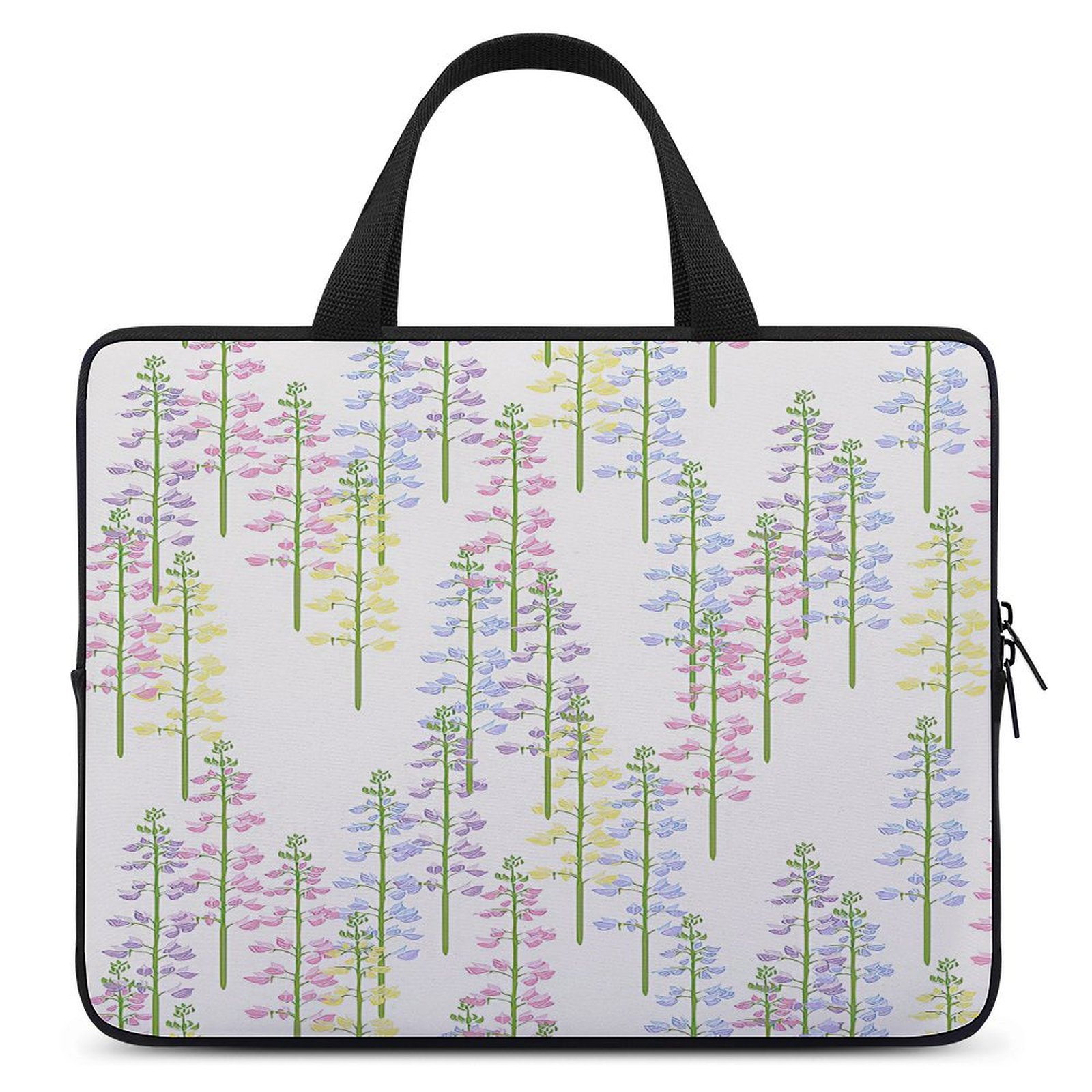 Simple Floral Pattern Laptop Bag Women Man 10 12 13 15 17 Inch Office ...