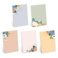 Simple Floral Sticky Note Pad Assortment / Set Of 5 Pastel Note Pads ...
