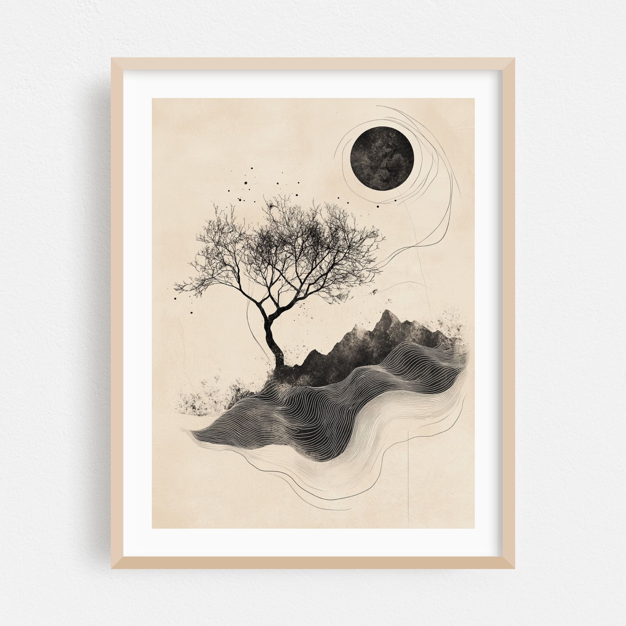 Simple Flower Line Art - Line Drawing Abstract Minimalist Line Art ...