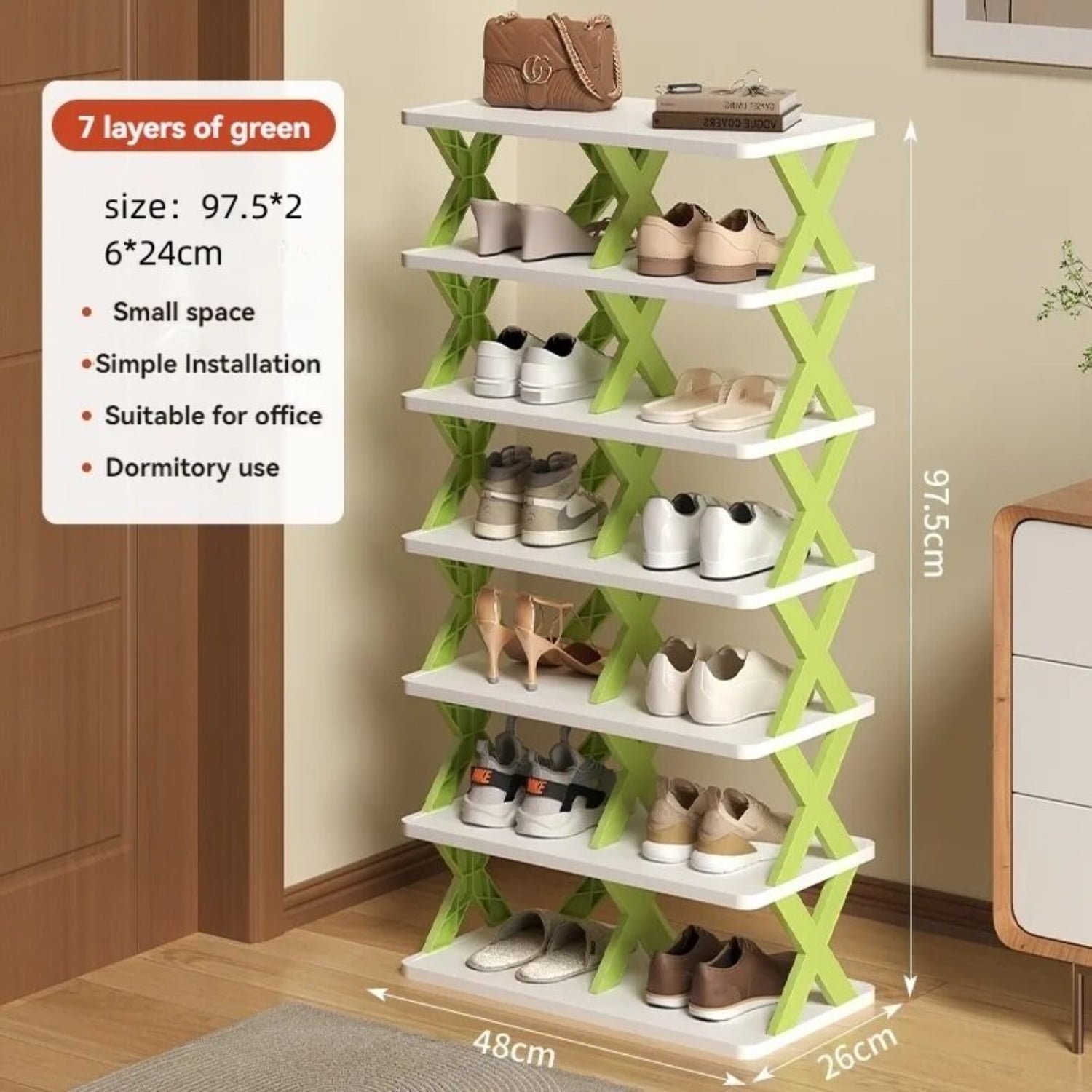 Simple Foldable Dustproof Plastic Shoe Cabinet with Multi-layer Space ...