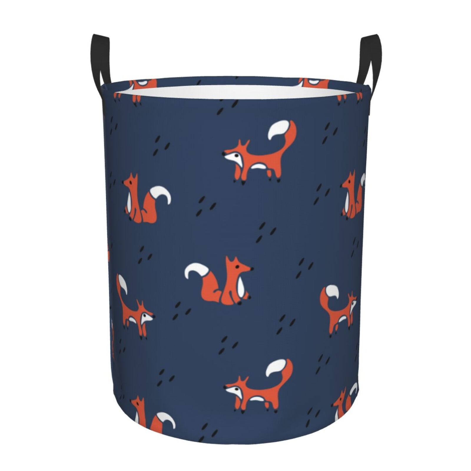 Simple Fox Print Laundry Basket, Laundry Hamper Waterproof Laundry Bag ...