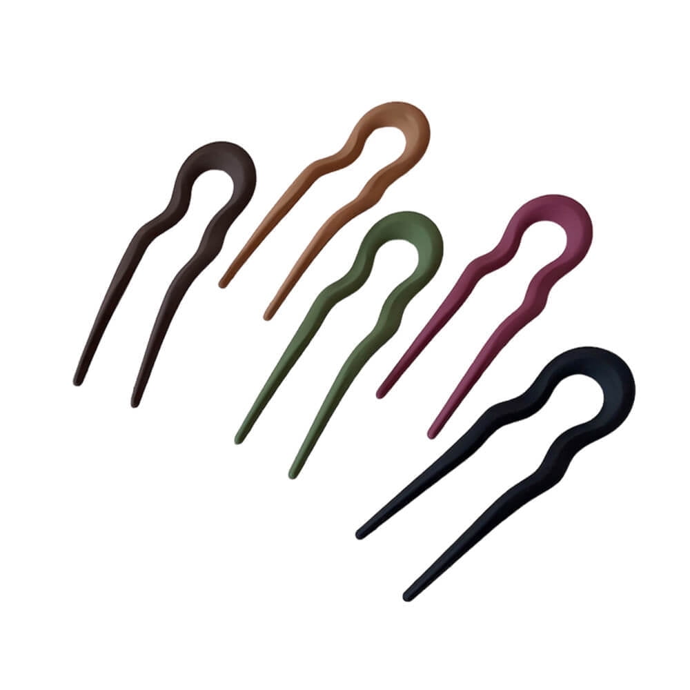 Simple French Hairpins, Hair Sticks, and Hair Forks with Two Prongs ...