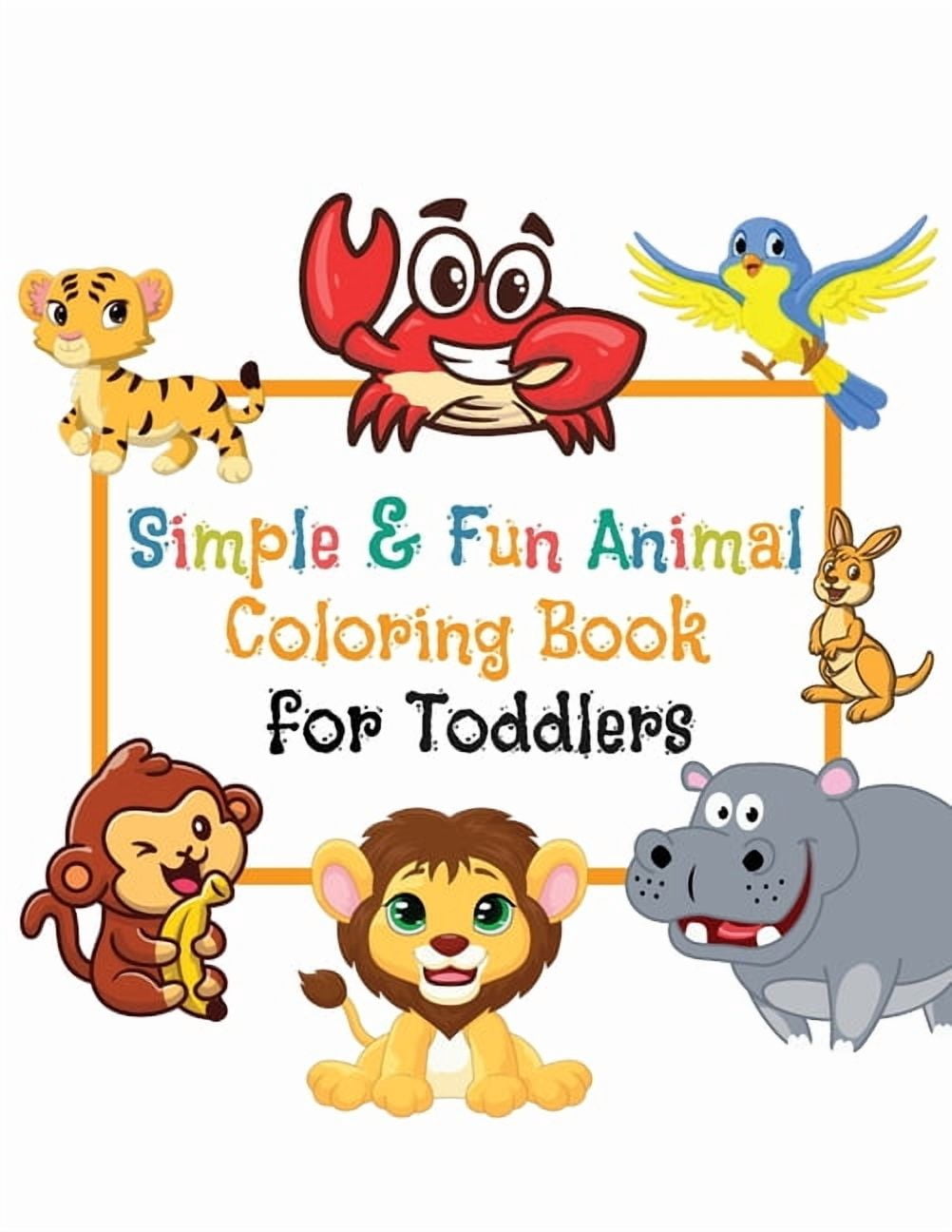 Simple & Fun Coloring Books Simple & Fun Animals Coloring Book for ...