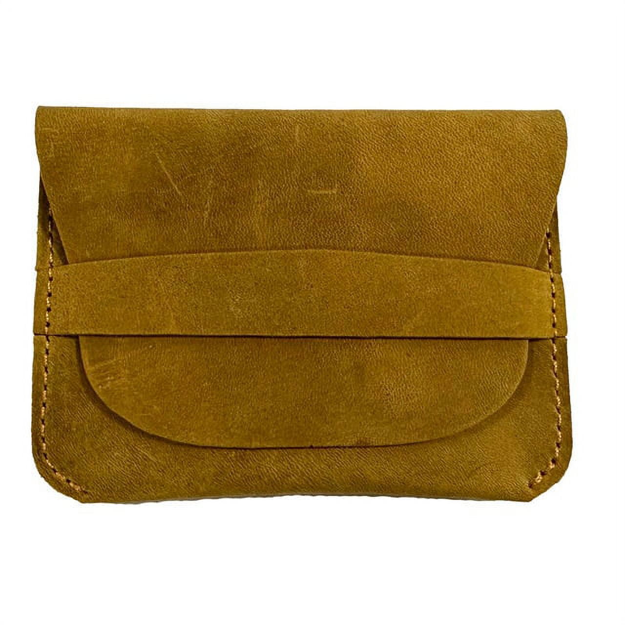 Simple Genuine Leather Card Holder Creative Retro Casual Mini Purse ...