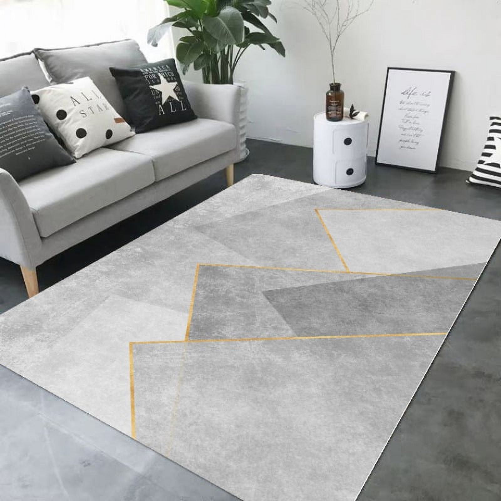Simple Geometric carpets for living room Light Minimalism Bedroom ...