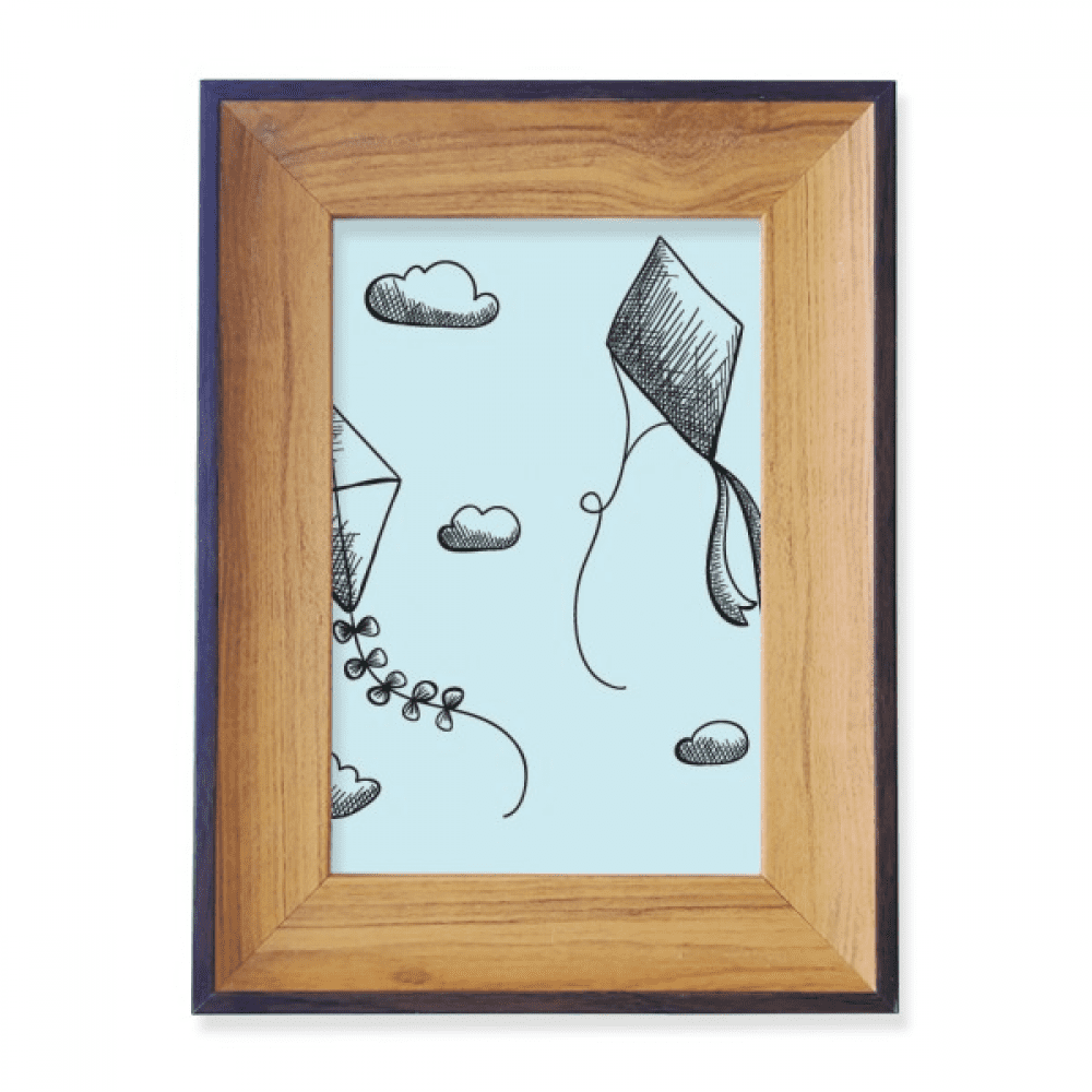Simple Geometry Hand Painted Kite Pattern Photo Frame Exhibition ...
