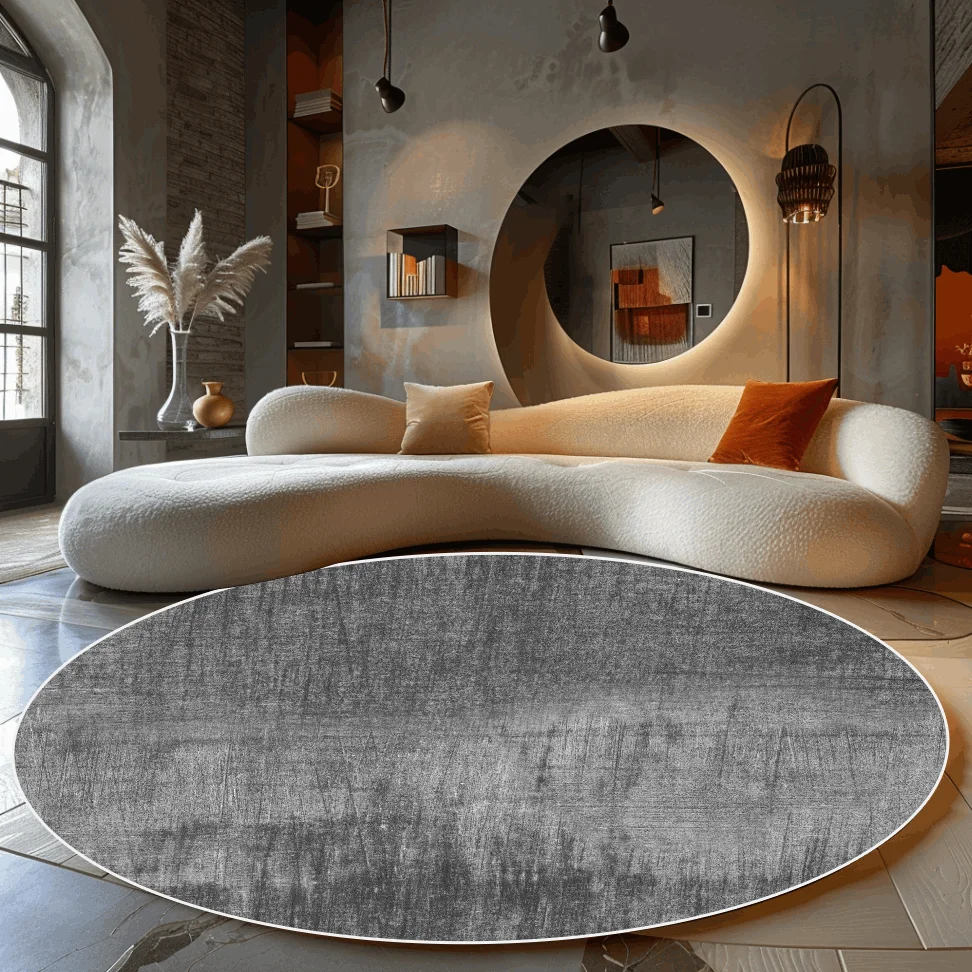 Simple Gradient Round Carpet Living Room Light Luxury Study Room ...