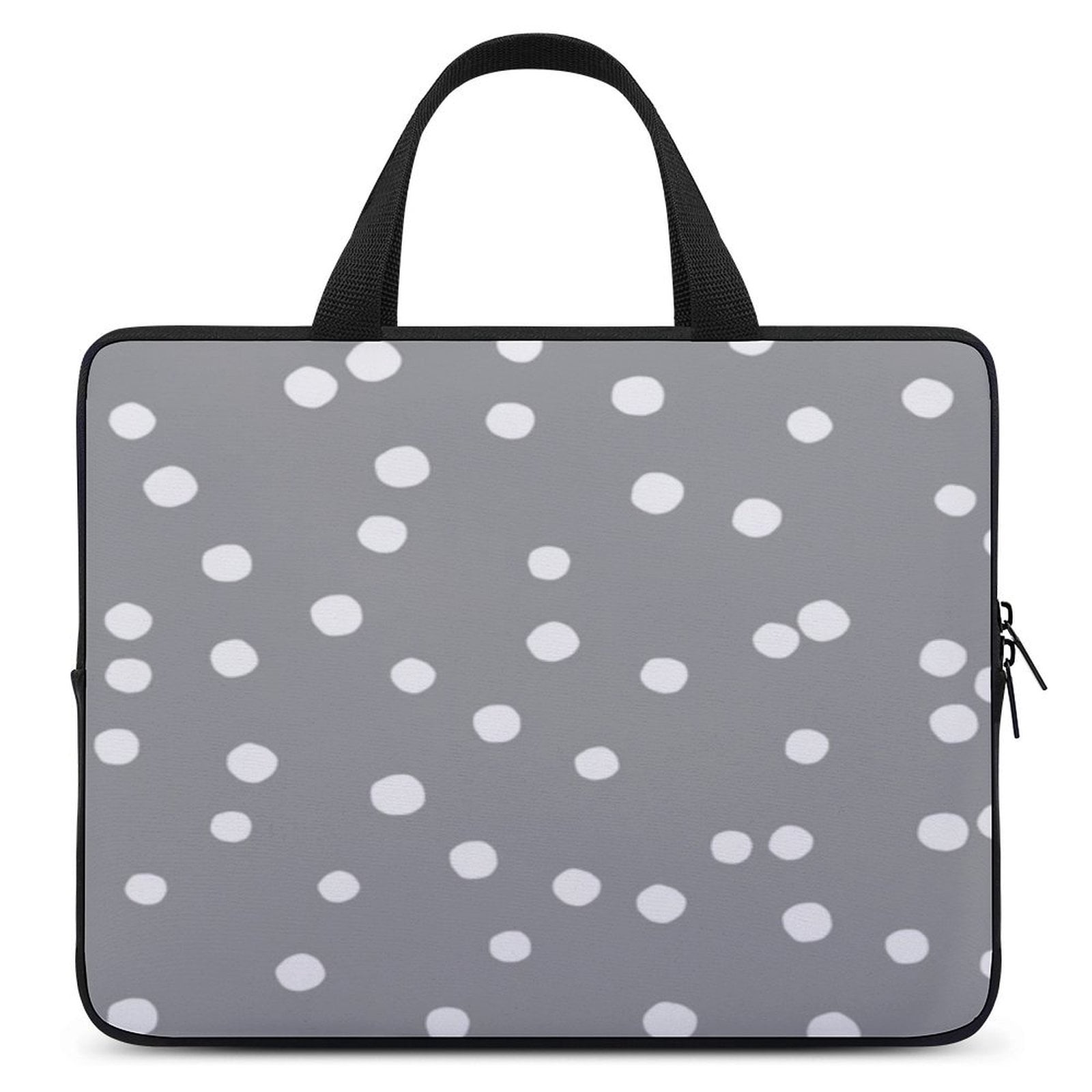 Simple Gray And White Polka Dots Laptop Bag Women Man 10 12 13 15 17 ...