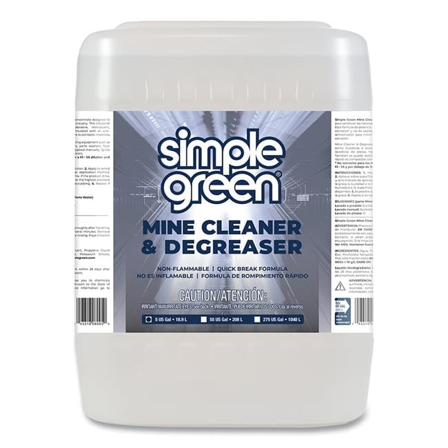 Simple Green 676-0100200108005 5 gal Mine Cleaner - Jug - Walmart.com