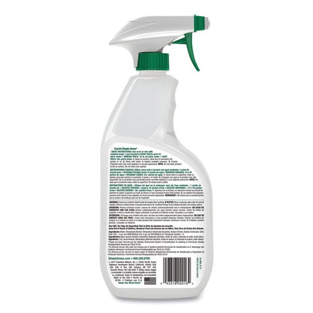 Simple Green Crystal Industrial Cleaner/degreaser, 24 Oz Spray Bottle ...