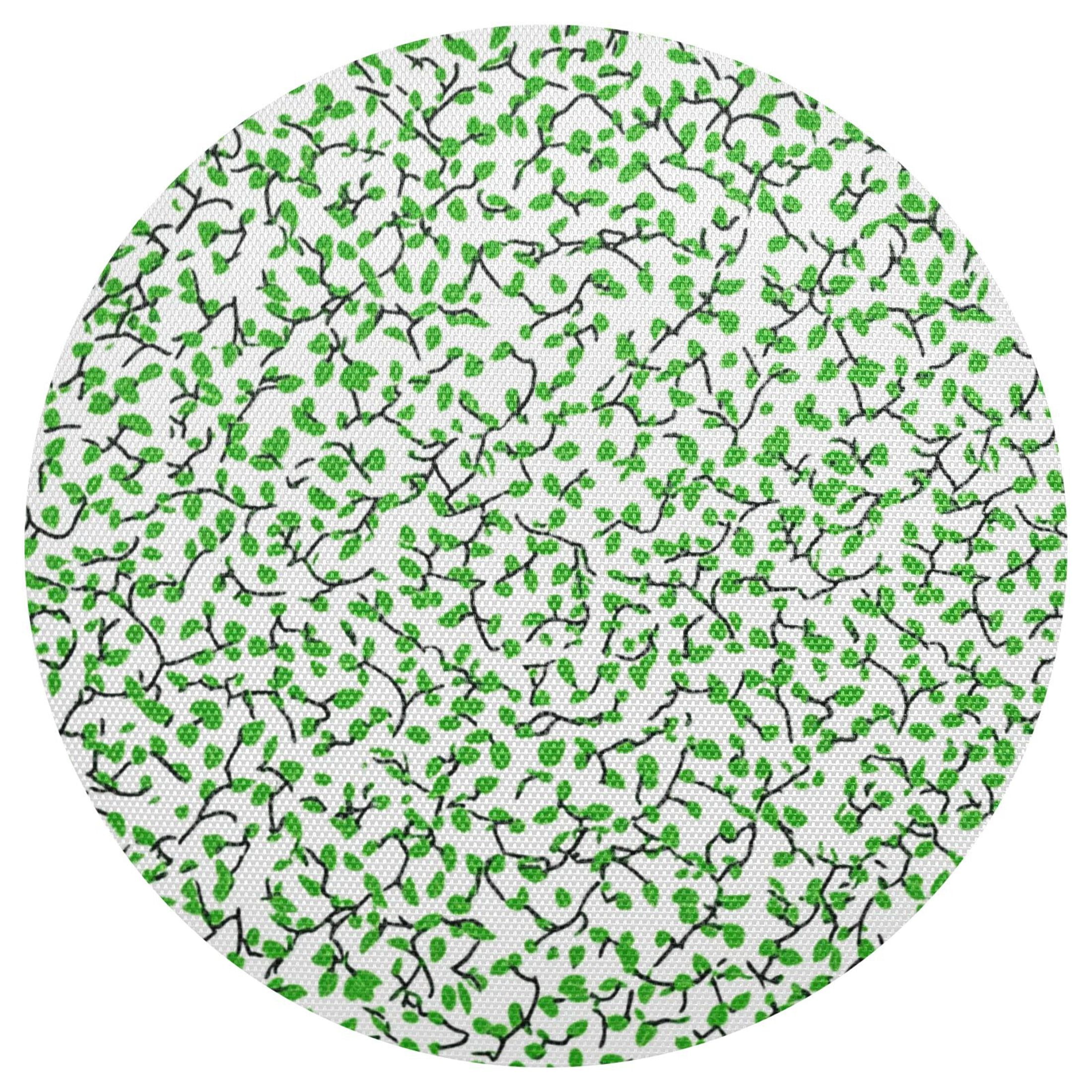 Simple Green Leaves 4-Piece 15.4in Heat-Proof PVC Plate Mats, Easy Cut ...