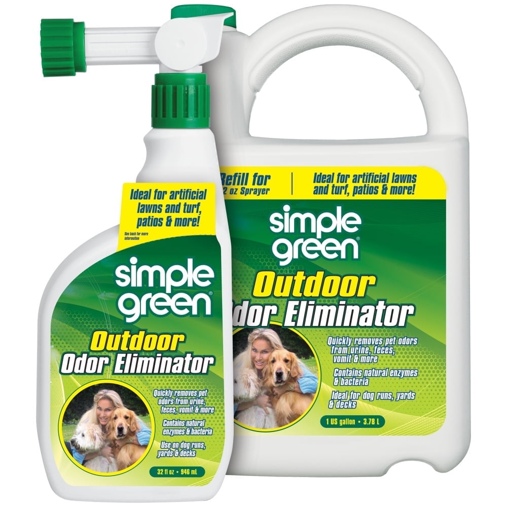 Simple Green Outdoor Odor Eliminator, Pet-Safe Enzyme Spray, 32 oz, 1 ...
