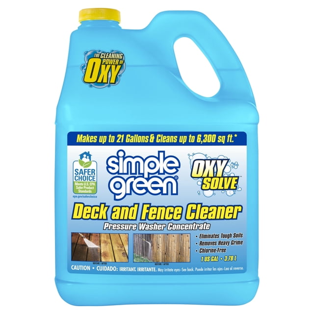 Simple Green Oxy Solve Outdoor Deck and Fence Pressure Washer Cleaner ...