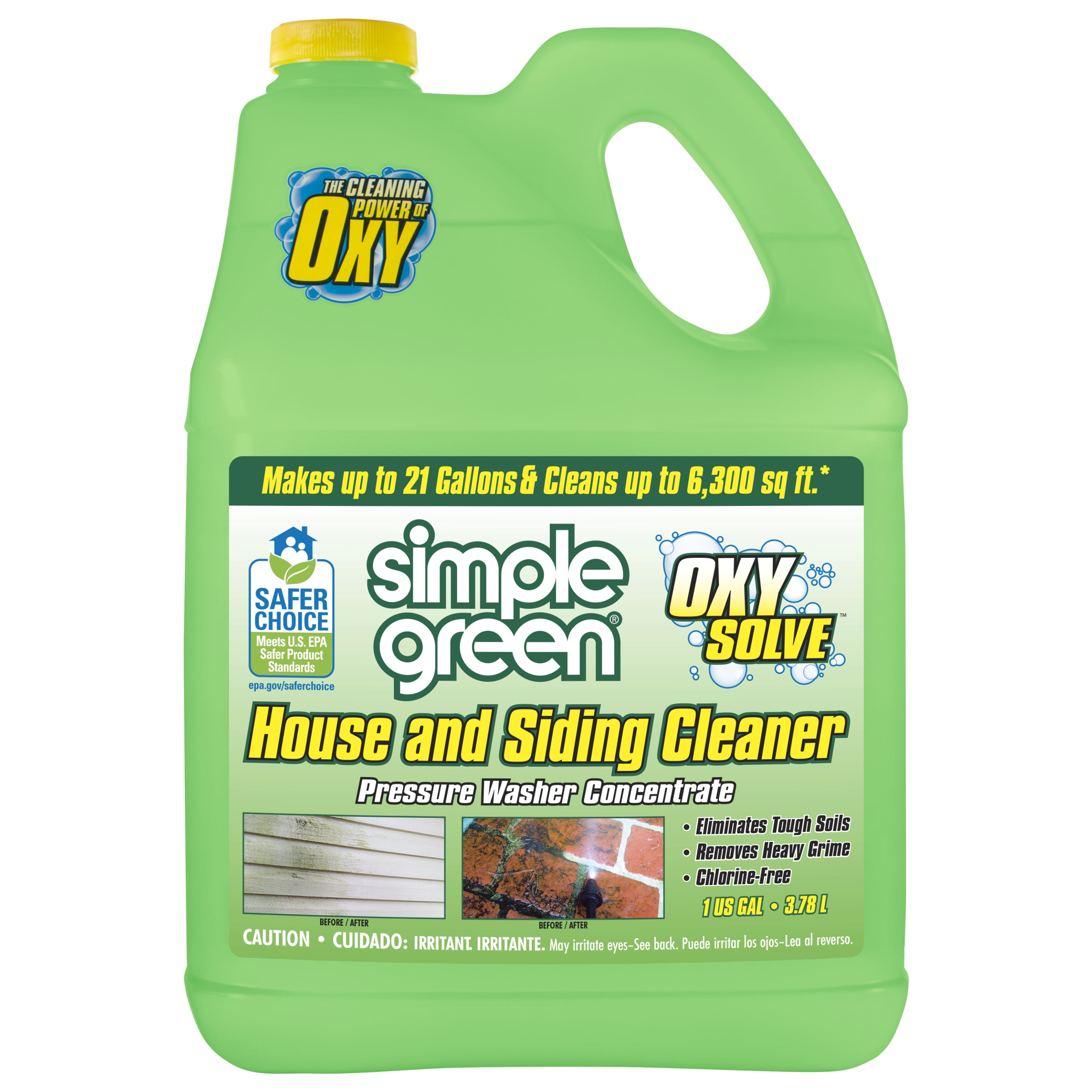 Simple Green Oxy Solve Exterior Cleaner House and Siding Pressure Washer Concentrate for Outdoor Cleaning Walmart