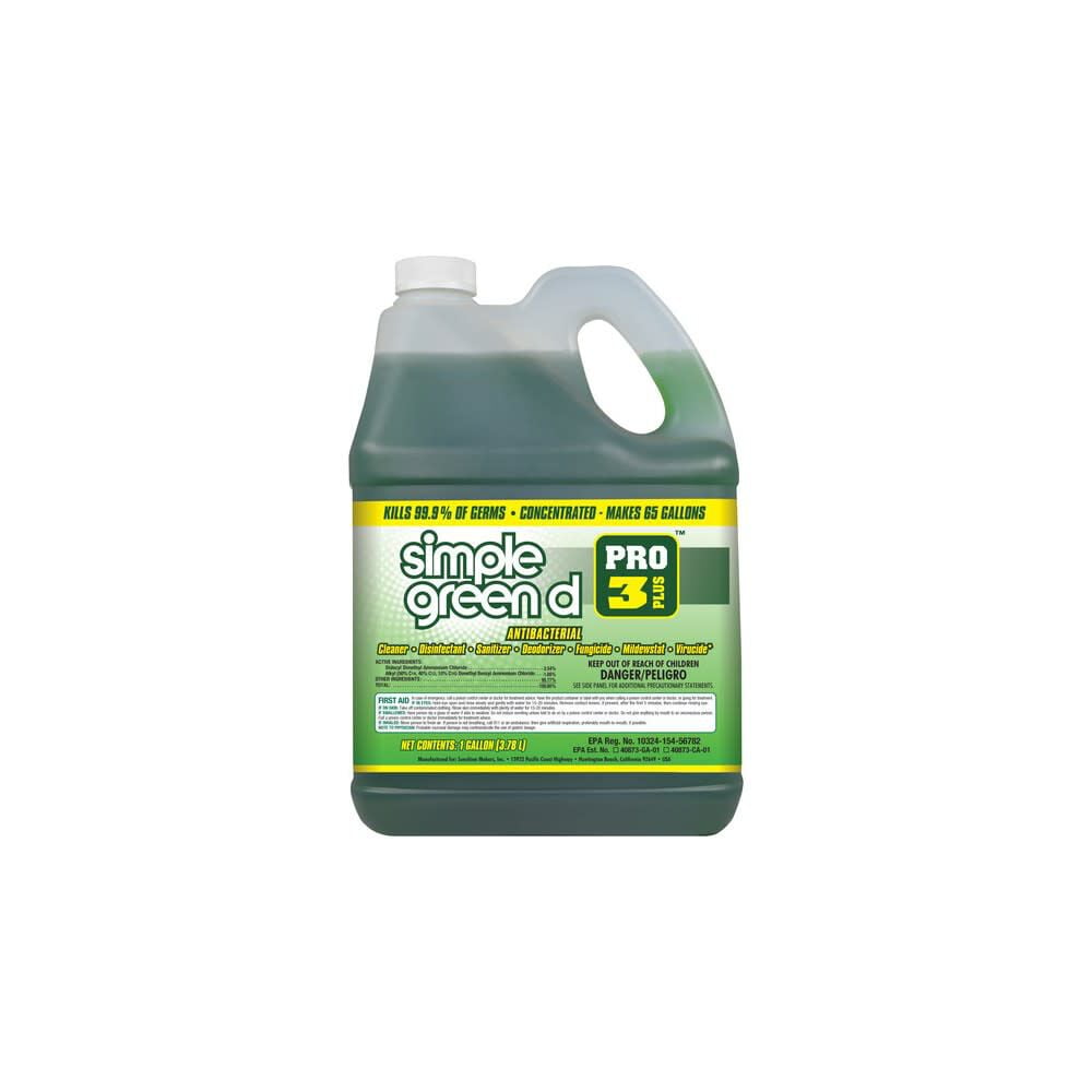 Simple Green Pro 3 Plus 1 Gal. Herbal Scent Antibacterial Cleaner and ...