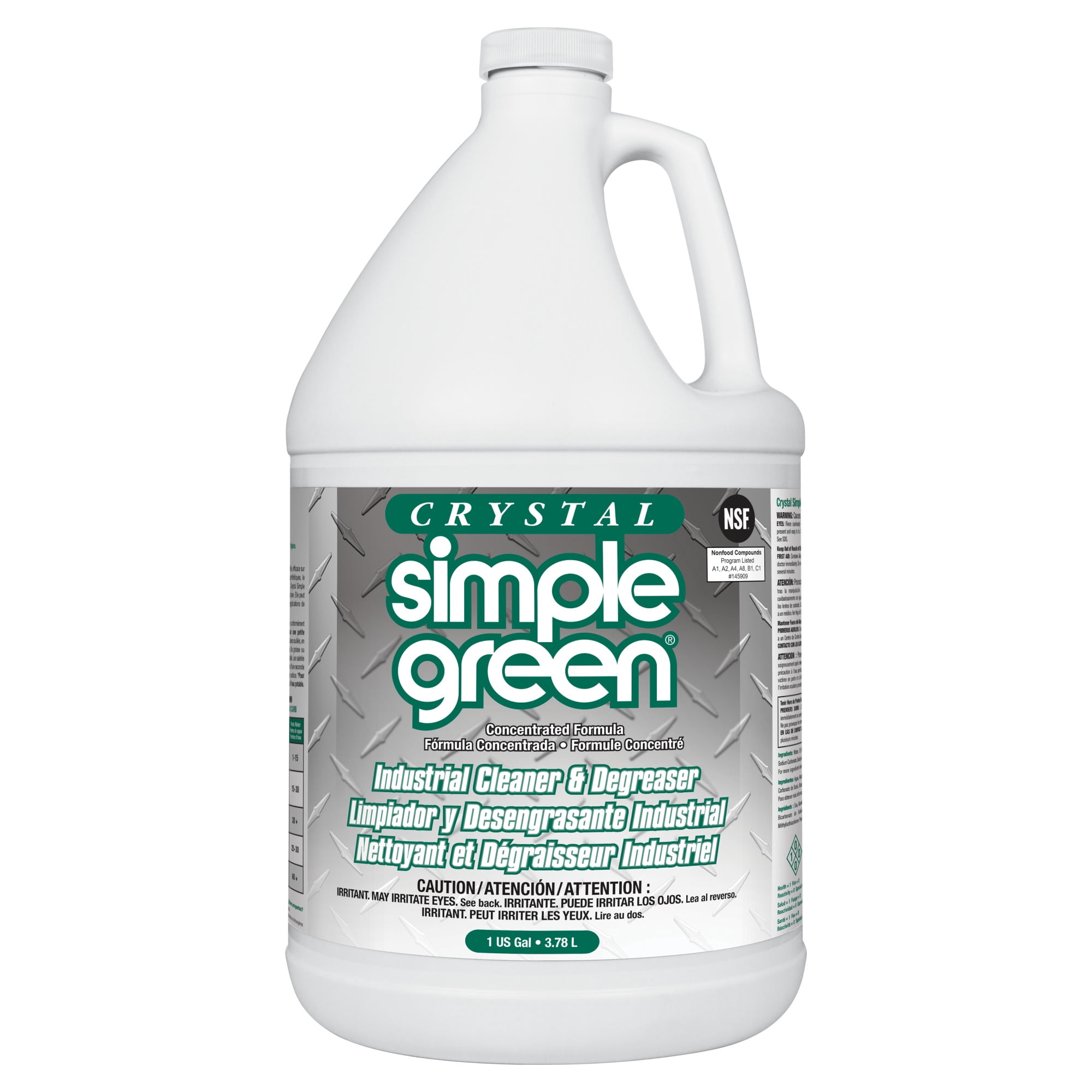 Simple Green Multi-Purpose Industrial Cleaner/Degreaser, 1 Gal, Crystal ...