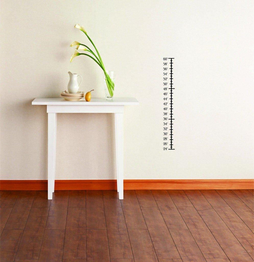 Simple Growth Chart 6"X45" - Kids Room - Picture Art - Peel & Stick ...