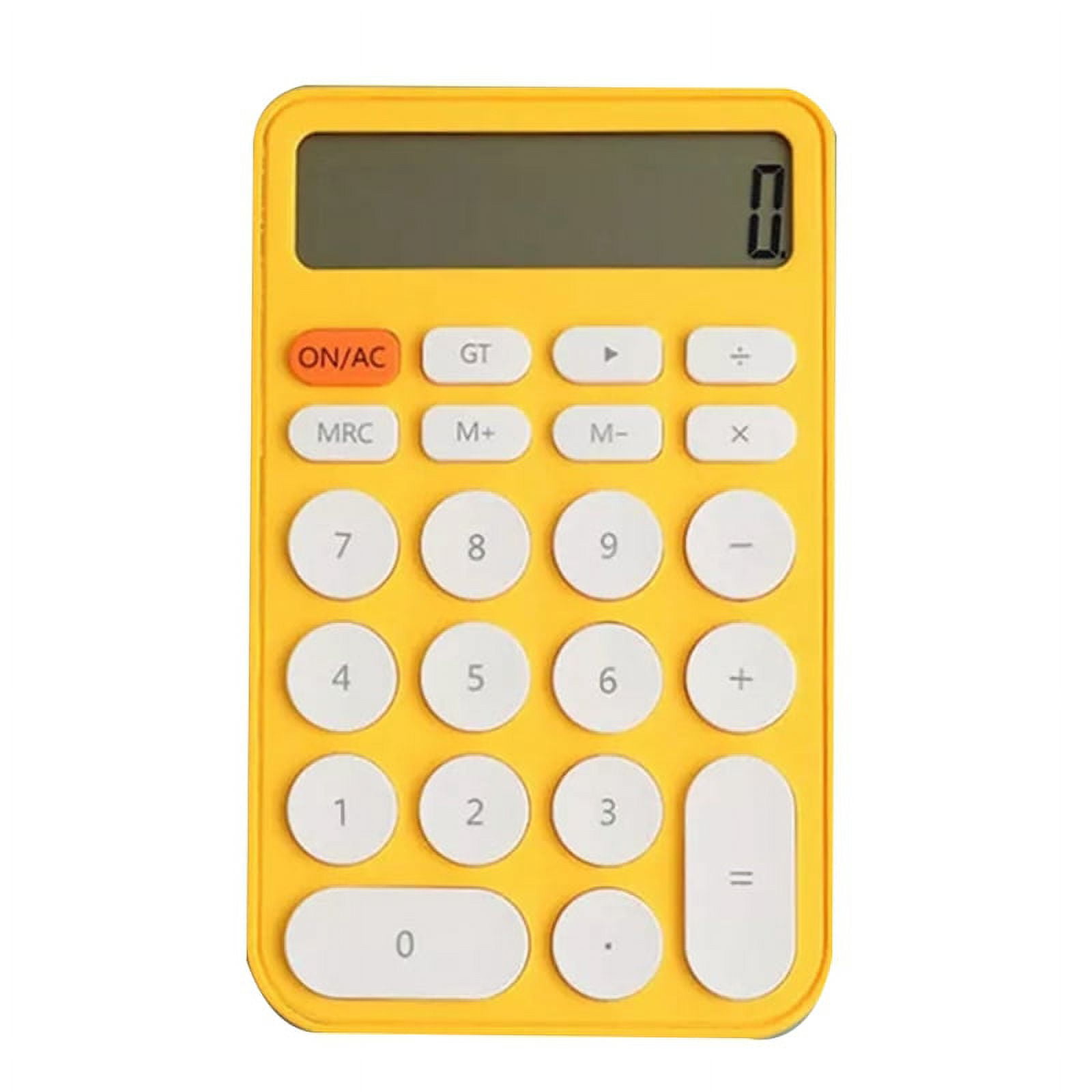Simple Handheld Calculator Student Learning Assistant Calculator Mini Portable Calculator Yellow ...