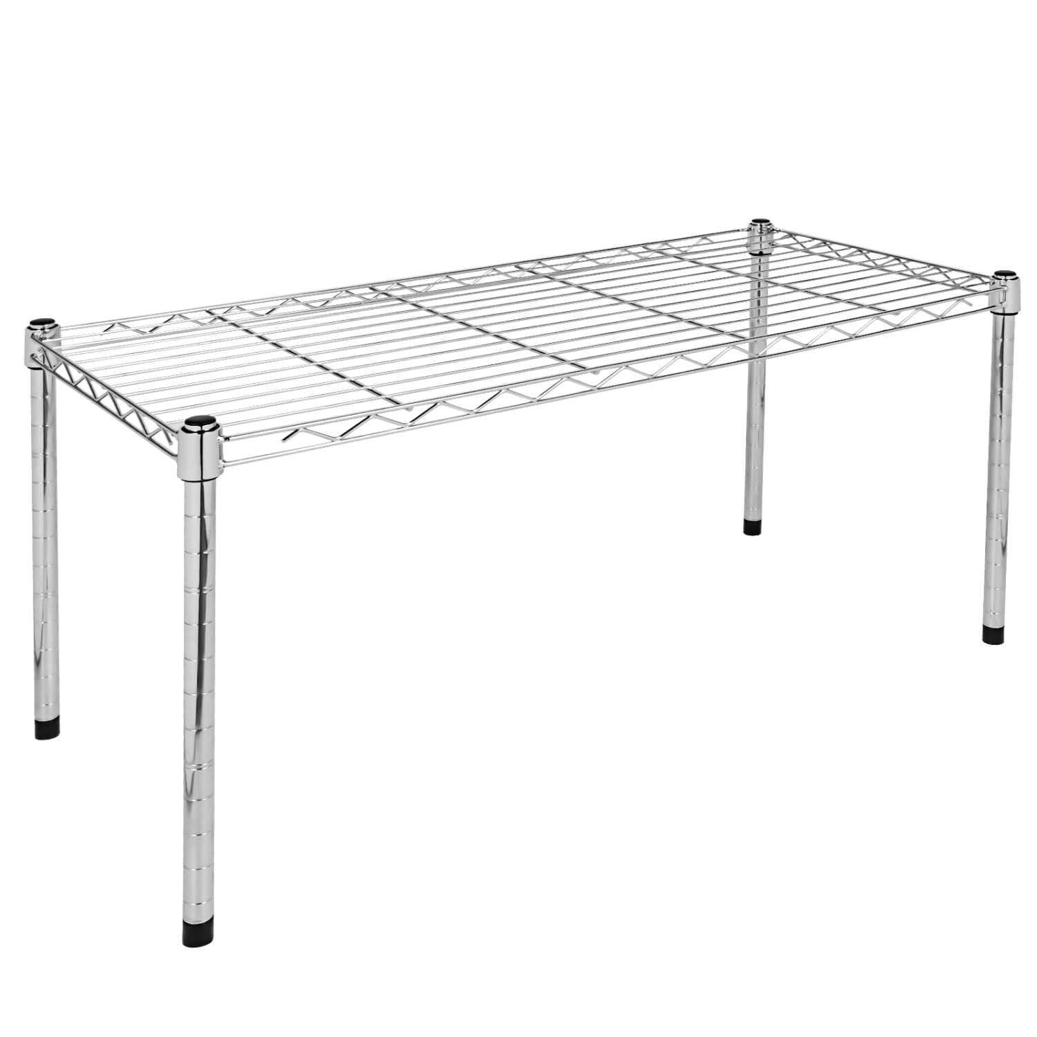 Simple Heavy Duty 1-Shelf Shelving Adjustable Units Steel Organizer ...