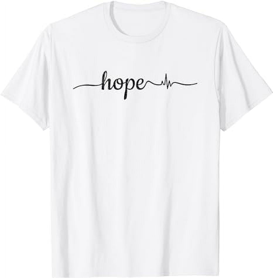 Simple Hope Heartbeat White T-Shirt - Walmart.com