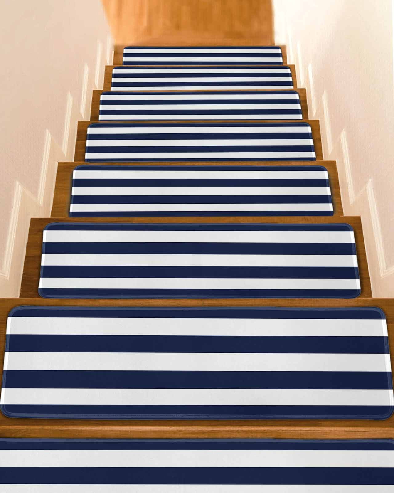 Simple Horizontal Stripes Line Stair Treads for Wooden Steps Indoor ...