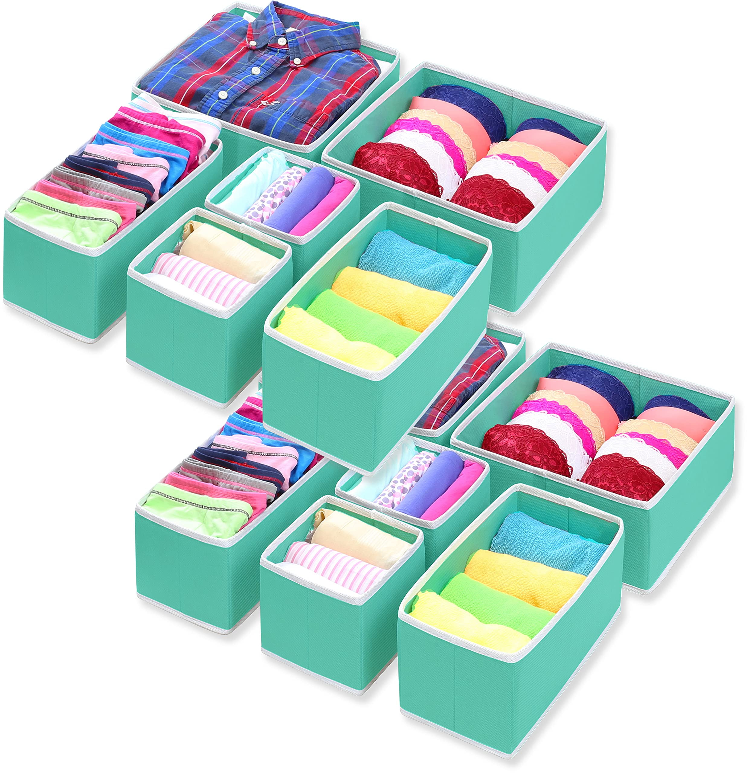 Simple Houseware Foldable Cloth Storage Box, Drawer Divider, Organizer ...