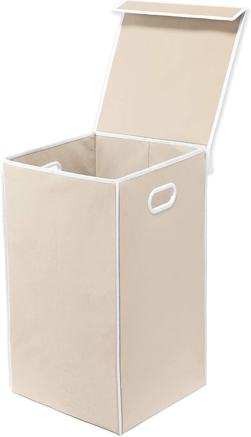 Simple Houseware Foldable Laundry Hamper, Beige - Walmart.com