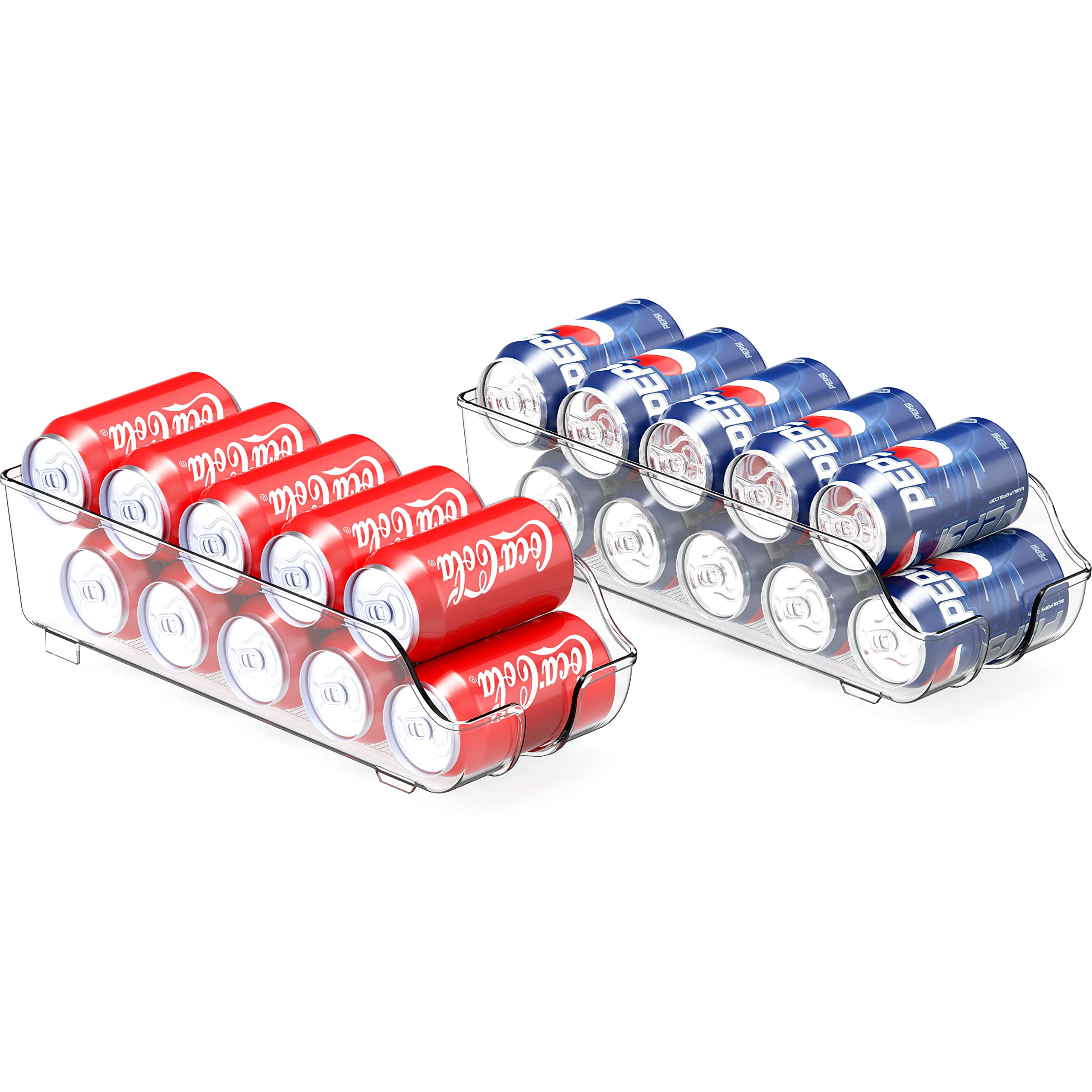 Simple Houseware Clear Soda Can Organizer for Pantry & Fridge, Good ...