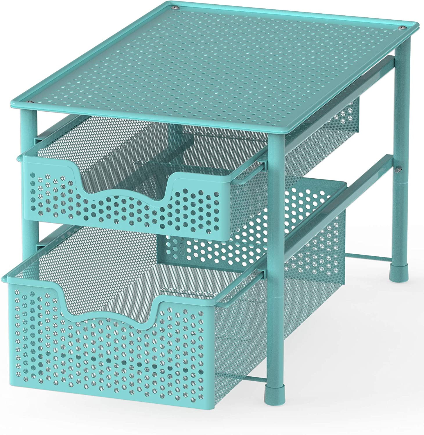 Simple Houseware Stackable 2 Tier Sliding Basket Organizer Drawer ...