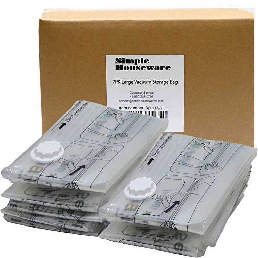 Simple Houseware Vacuum Sealer Storage Bags Space Saver for Clothes and ...