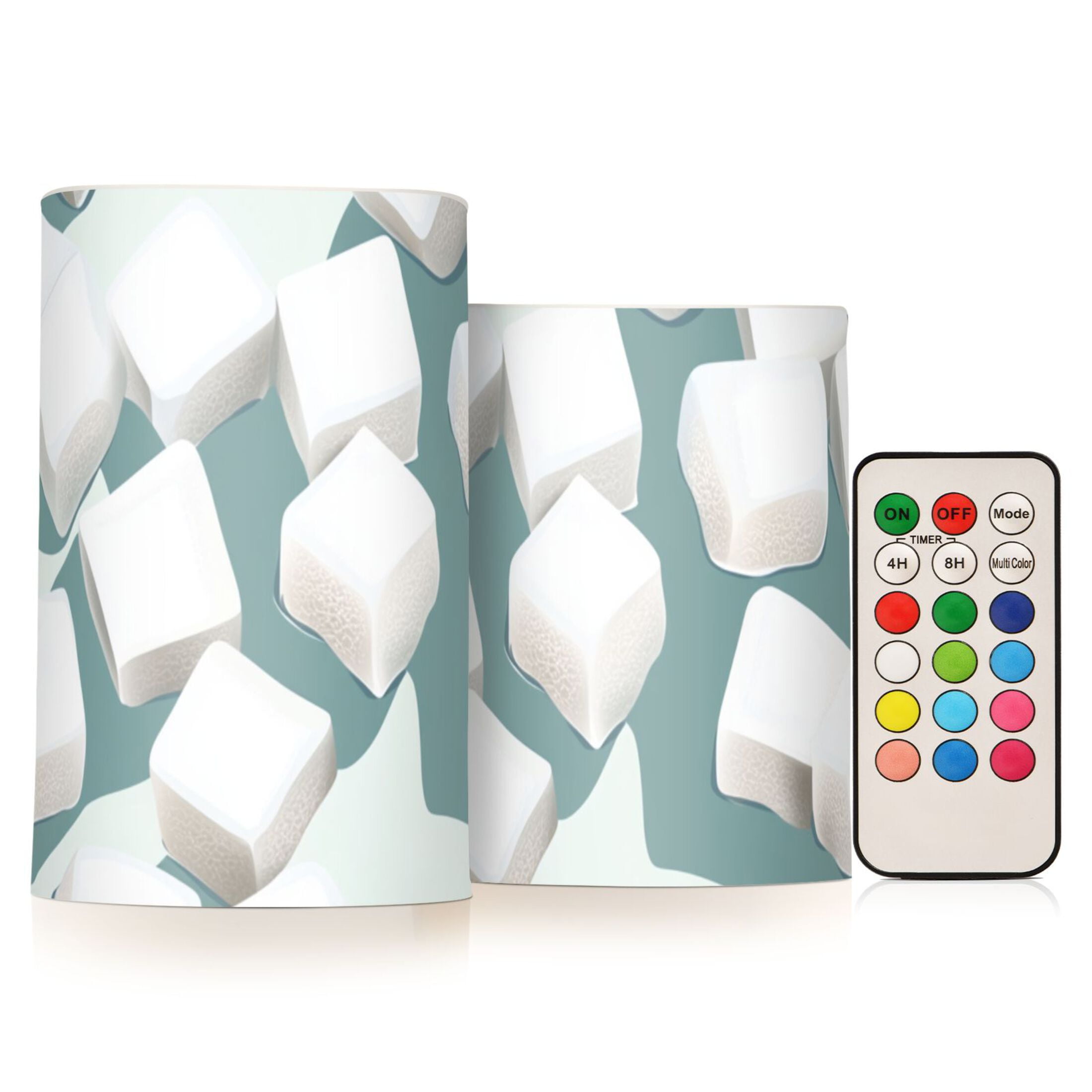 Simple Ice Candy Flickering Flameless Candles Battery Operated with ...