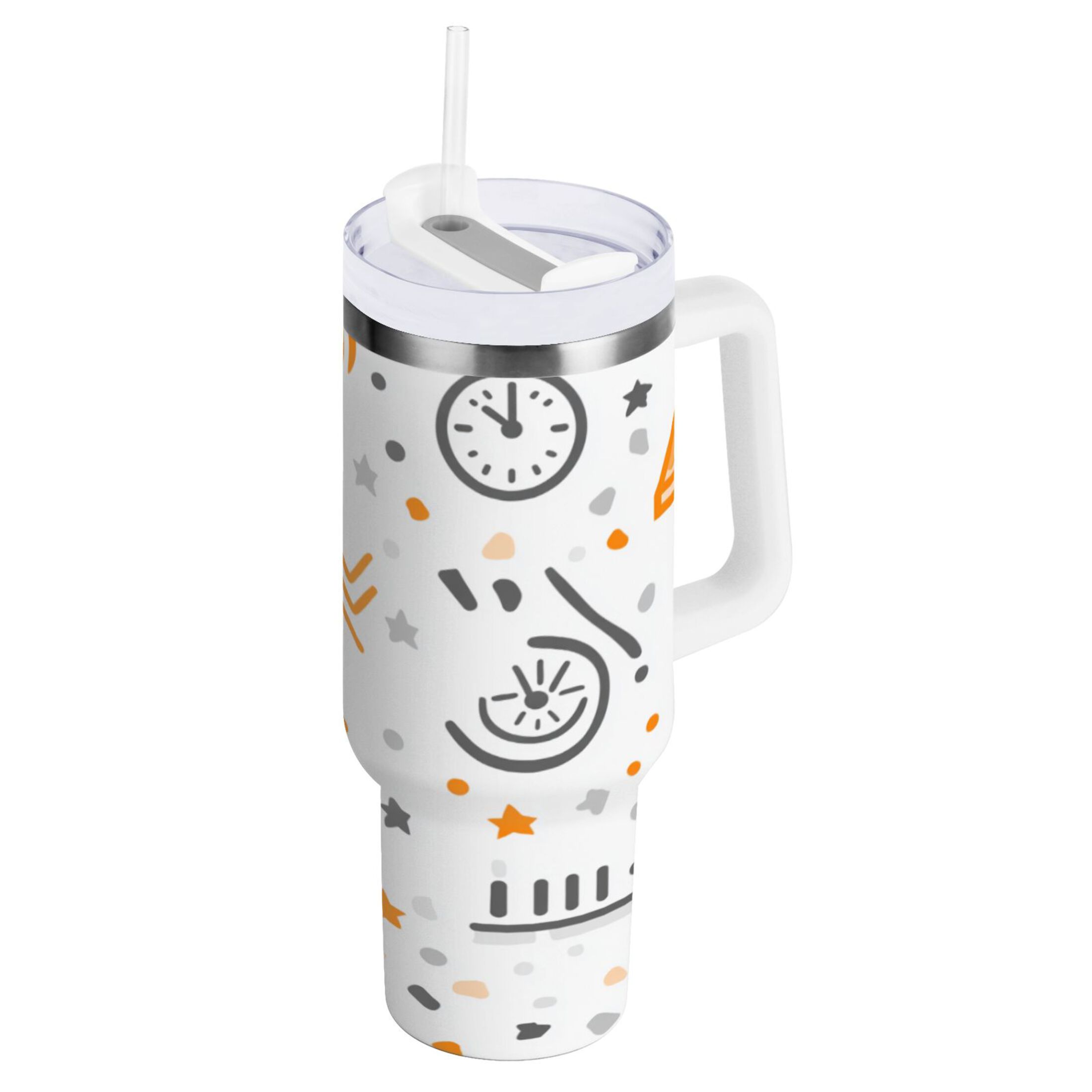 Simple Icons Pattern Insulated Tumblers 40oz Double-Walled Stainless ...