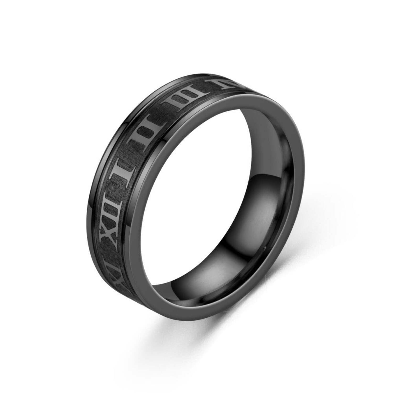 Simple Inner Arc Step Corrosion Roman Ring - Walmart.com