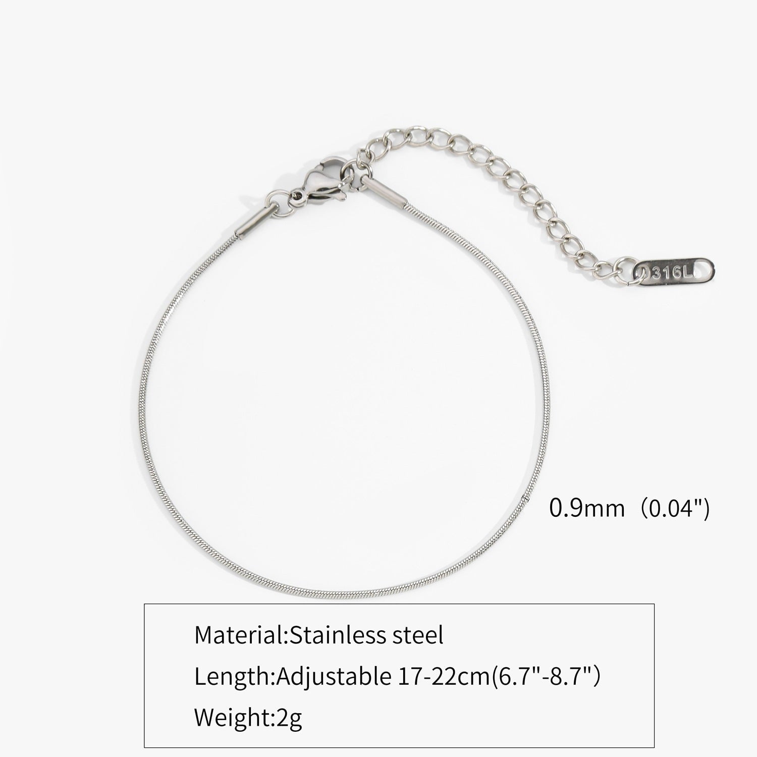 Simple Ins Titanium Steel Plated 18K Gold Round Snake Bones Chain Gold ...