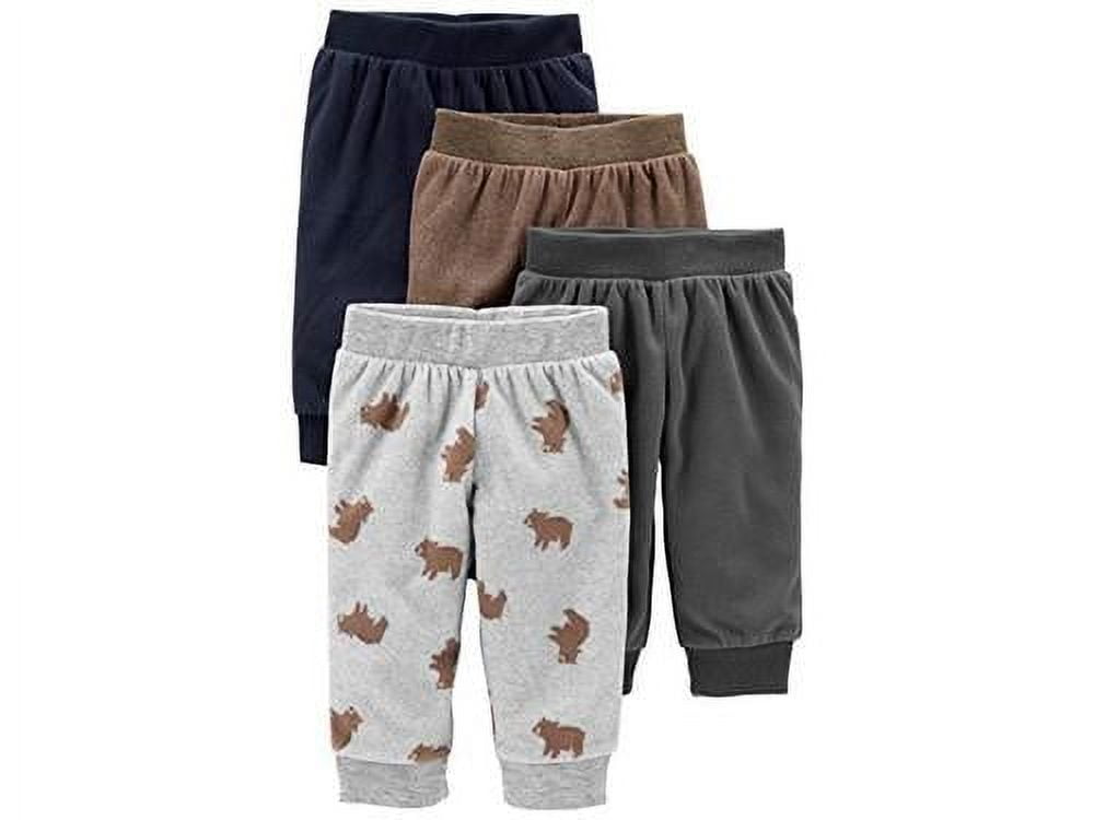 Simple Joys by Carter's Boys' 4-Pack, Gray/Navy/Brown/Bear Print, Size ...