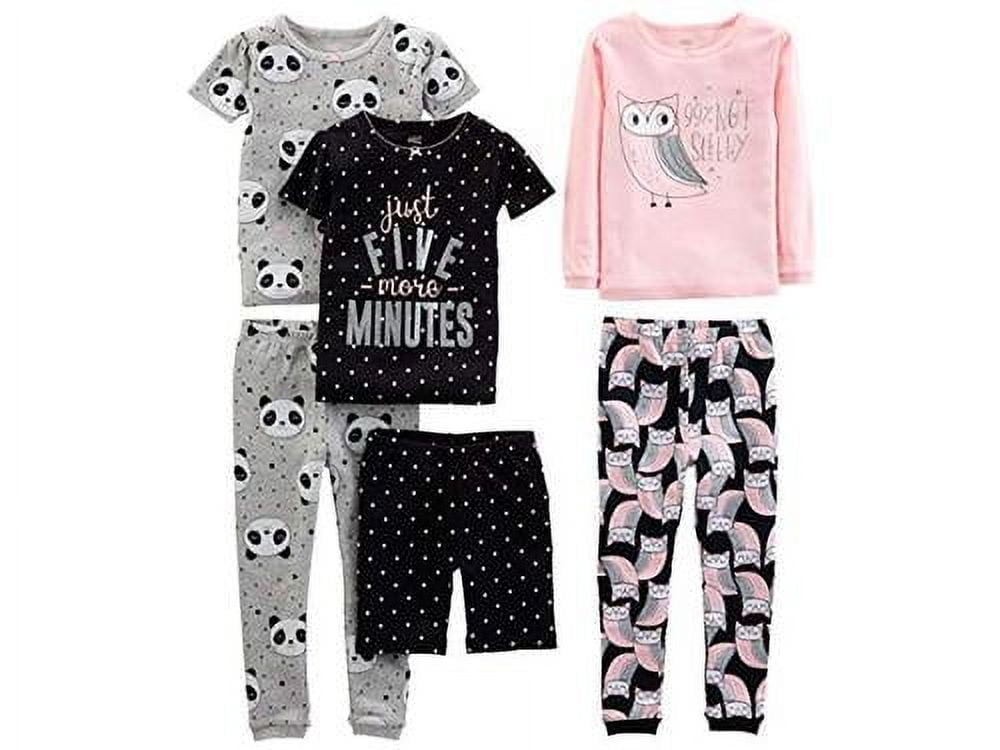 Simple Joys by Carter's Girls' Little Kid 6-Piece Snug Fit Cotton ...