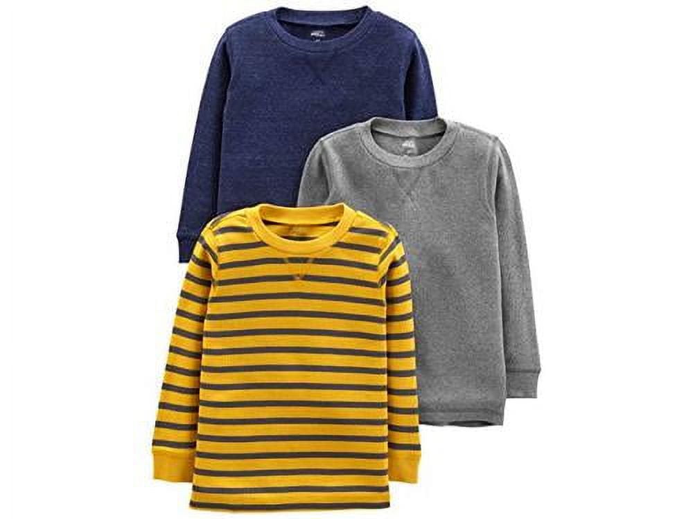 Simple Joys by Carter's Toddler Boys' 3-Pack Thermal Long Sleeve Shirts ...