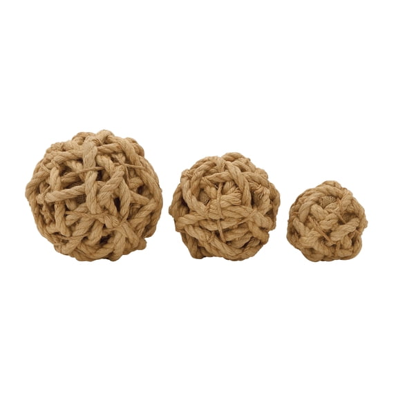 Simple Jute Ball Set Of 3 - Walmart.com