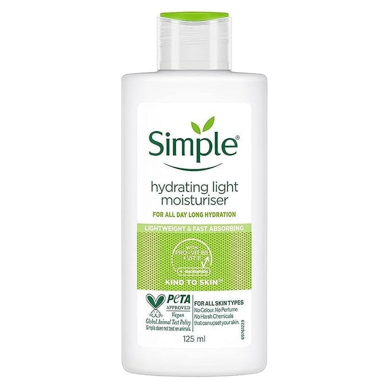 Simple Kind To Skin Hydrating Light Moisturiser Lotion 125ml | For All ...