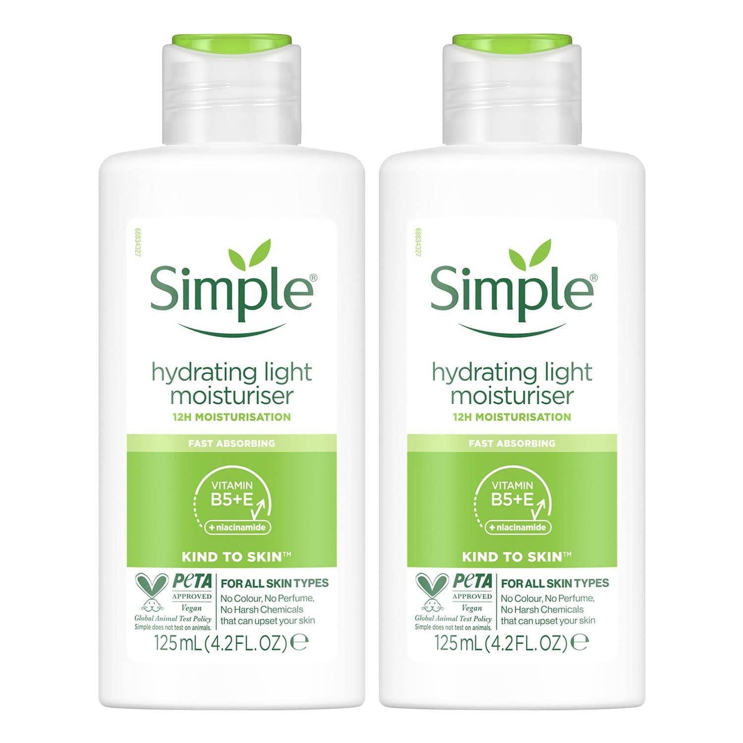 Simple Kind To Skin Protecting Light Moisturiser 125ml Pack of 2 ...