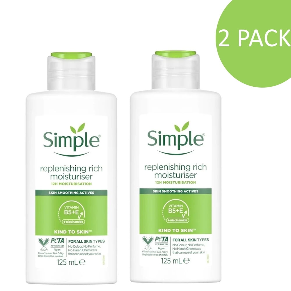 Simple Hydrating Facial Moisturizer, Rich Face Lotion for Sensitive ...