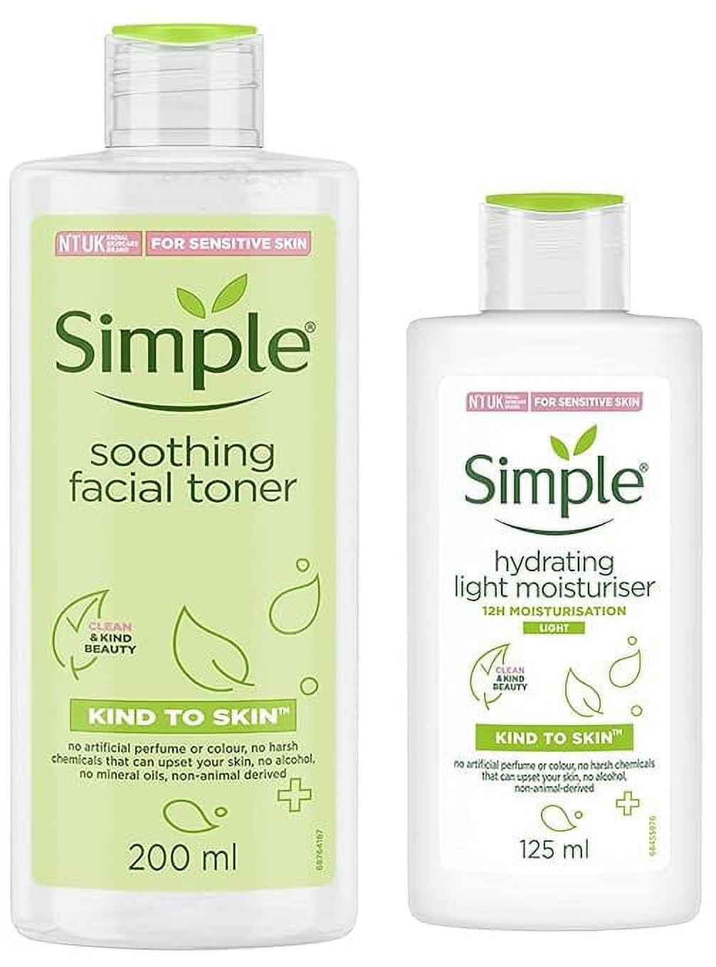 Simple Kind To Skin Soothing Facial Toner 200 ml & Simple Kind to Skin ...