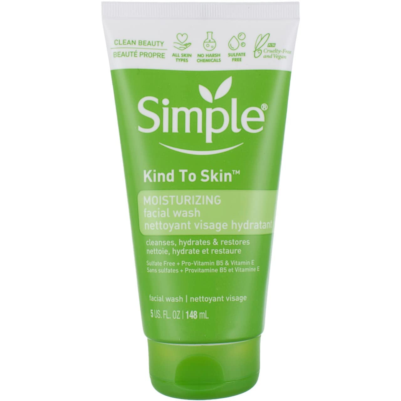 Simple Kind to Skin Facial Wash, Moisturizing 5 oz - Walmart.com