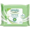 Simple Kind to Skin Facial Wipes, Cleansing, 25 ct Pack of 4 ...