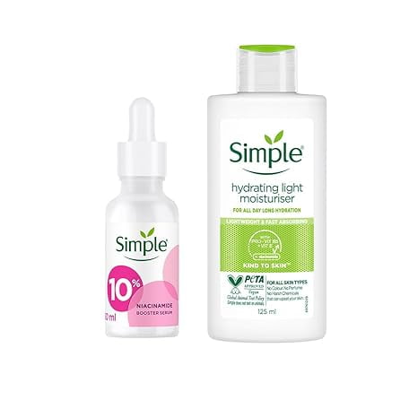 Simple Kind to Skin Hydrating Light Moisturiser 125 ml & Booster Serum ...